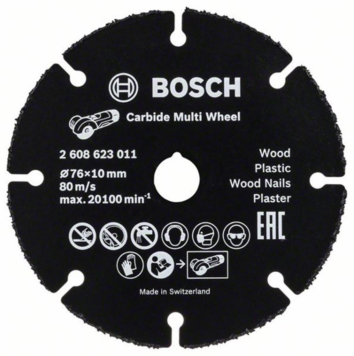 BOSCH Disque CARBIDE MULTI WHEEL - Outil Maxi Pro