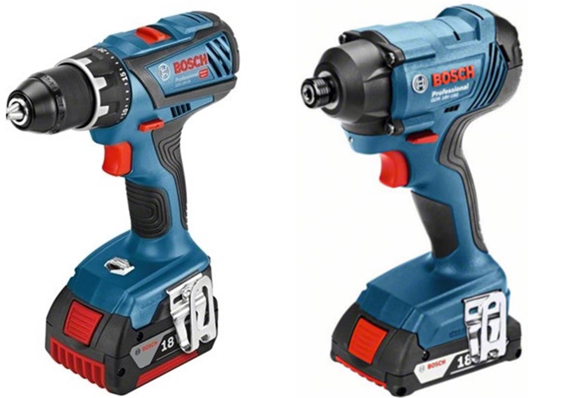 BOSCH Duo Perceuse - Visseuse à chocs 3 batteries - Outil Maxi Pro