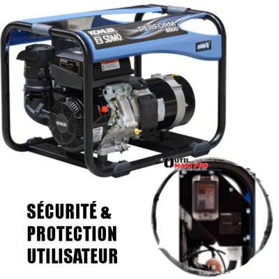 SDMO Groupe électrogène PERFORM 6500 C5 RCD Inter diff