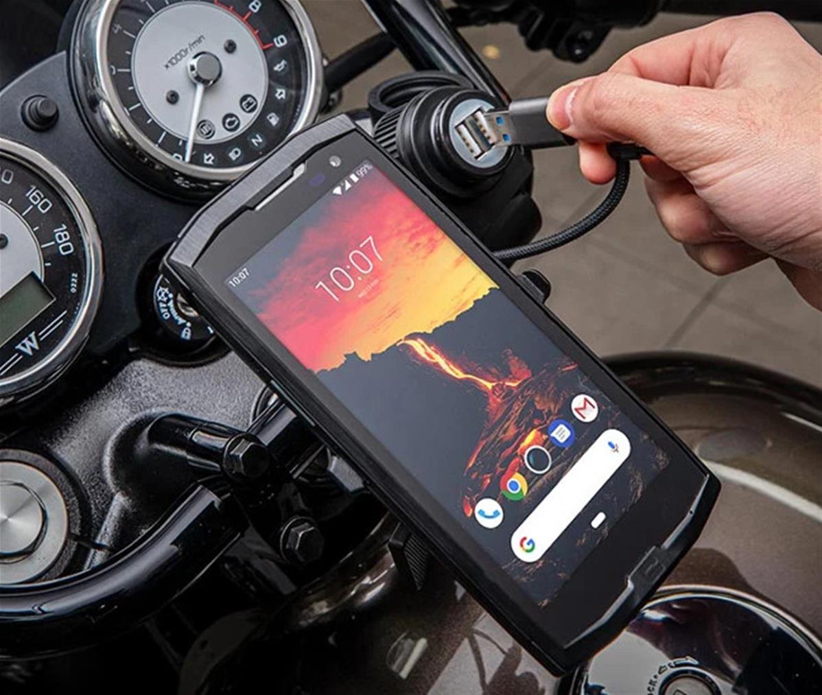 CROSSCALL X-RIDE KIT de fixation et de charge pour moto X-Link Réf
