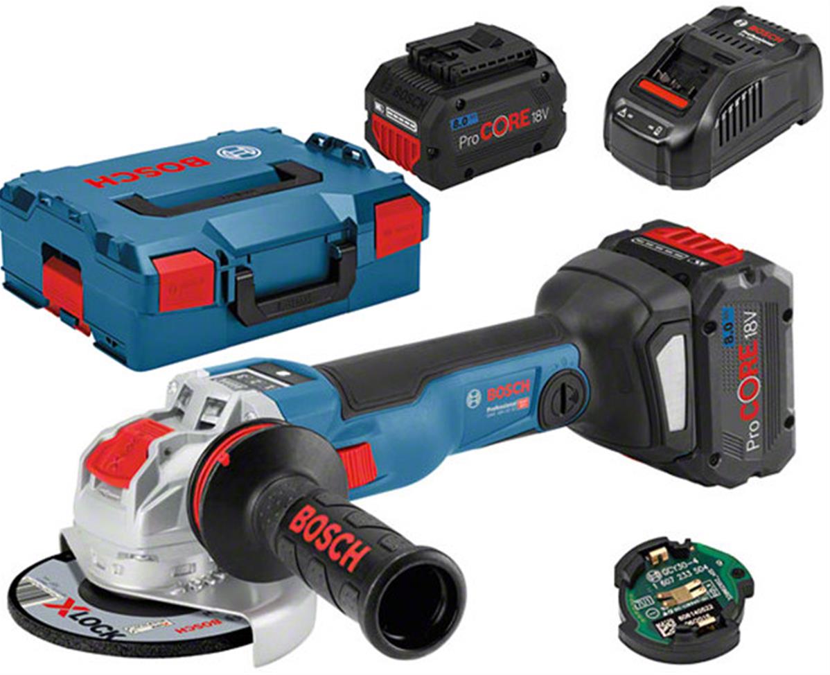 BOSCH Meuleuse d'angle GWX 18V-10 SC 2 batt 8 Ah - Outil Maxi Pro